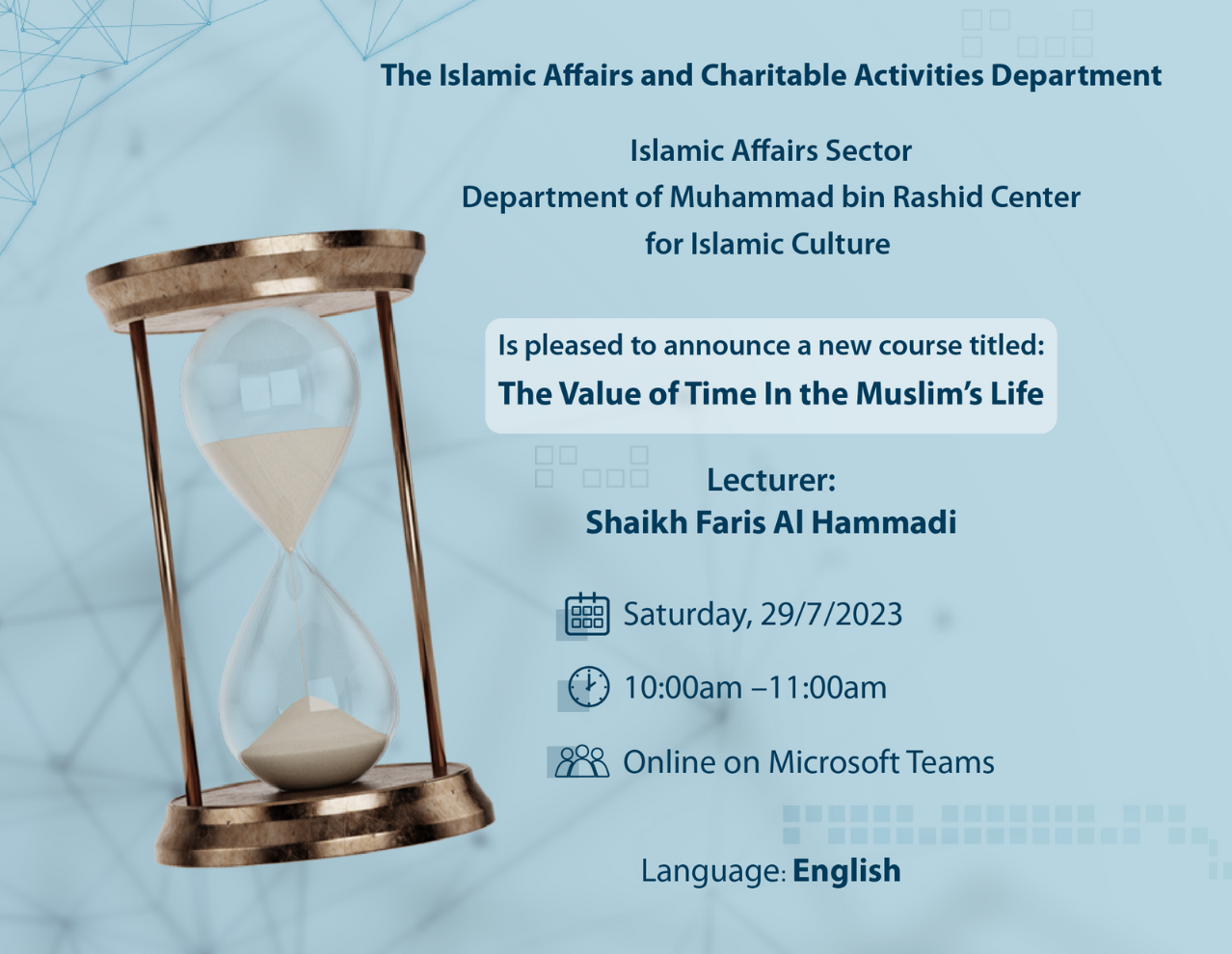 The Value of Time in a Muslim’s Life | Lectures | Media | Islamic...